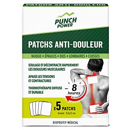 Patchs Anti-Douleur Thermothérapie - Décontractant musculaire | Punch Power