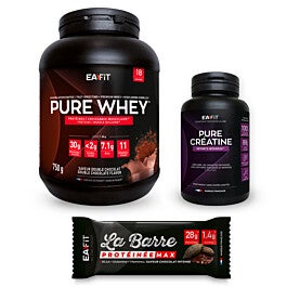 Pack Débutant Musculation Prise de Muscle Sec [Pure whey chocolat ...